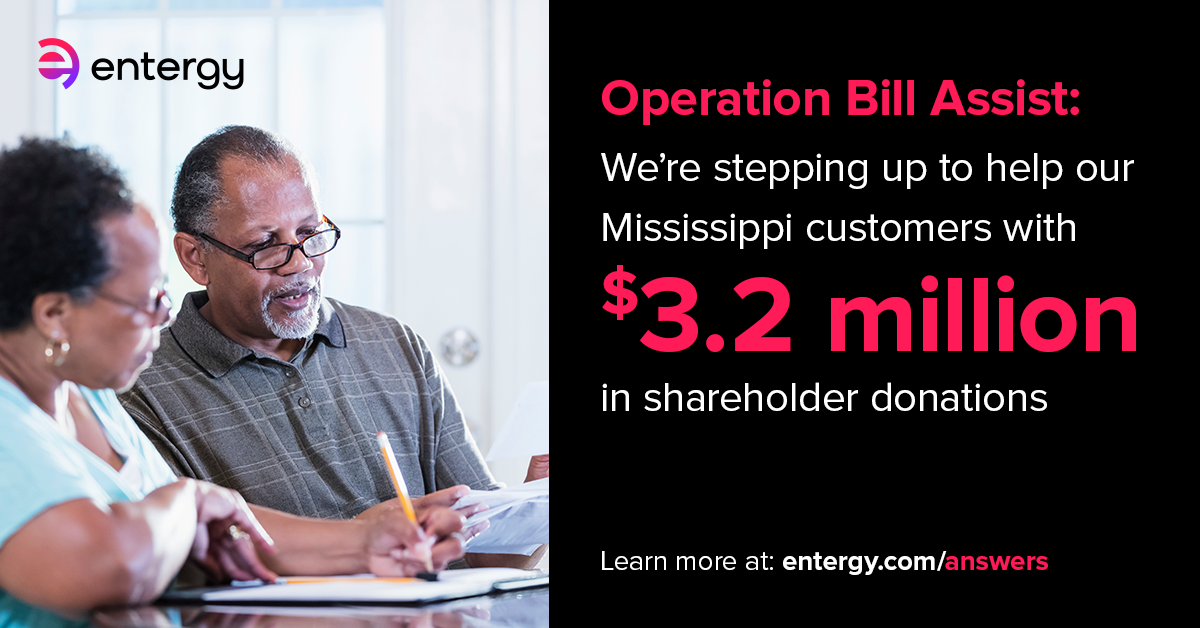 Operation Bill Assist: Entergy Mississippi pledges $3.2M to help ...