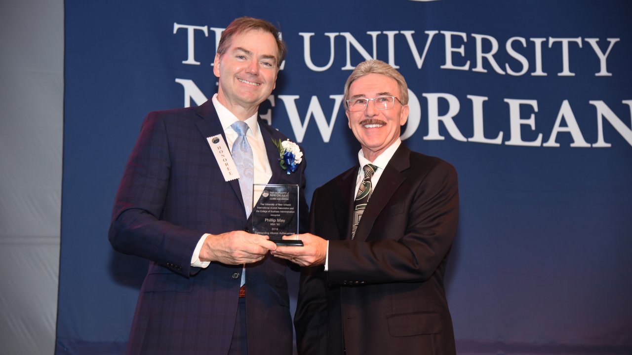 Phillip May Honored by University of New Orleans - Entergy