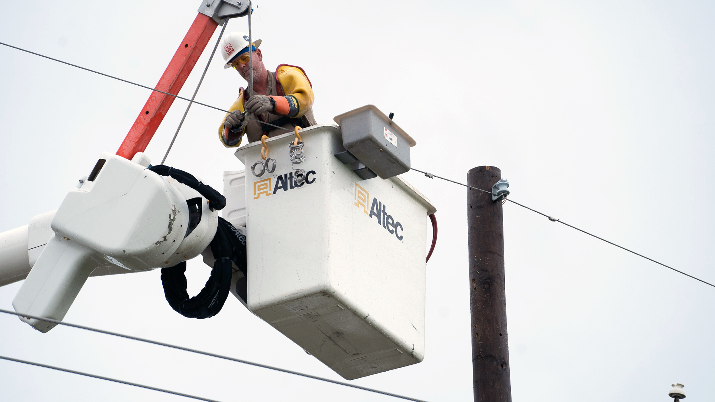 Tree Removal, Pole Setting and Power Restoration Underway in Jefferson ...