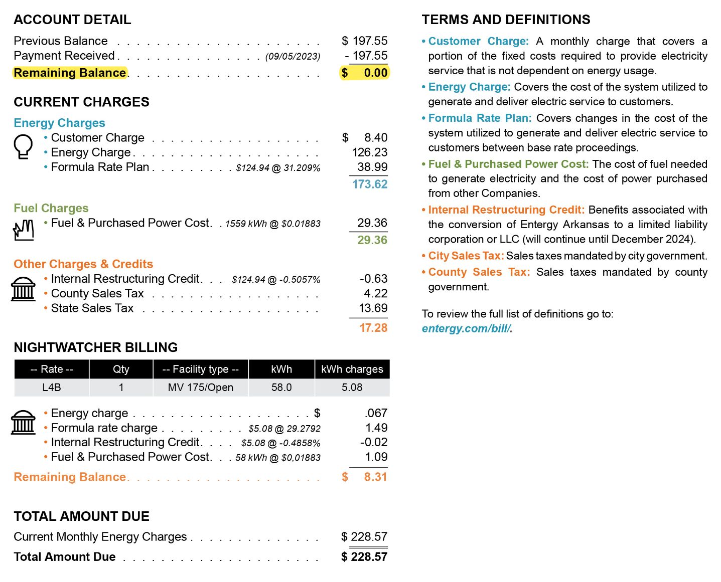 Delayed bills from Entergy – Entergy